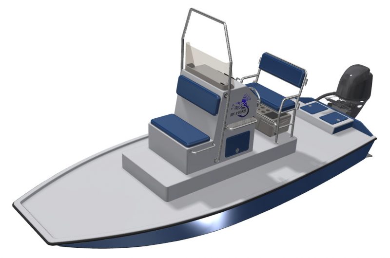 RF-190FB Flat Bottom - RoosterFish DIY Boat Kits